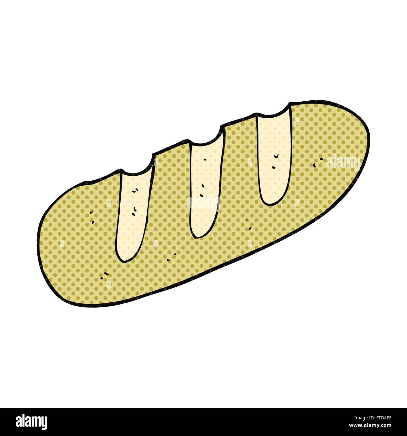 freehand drawn cartoon loaf of bread Stock Vector Image & Art - Alamy
