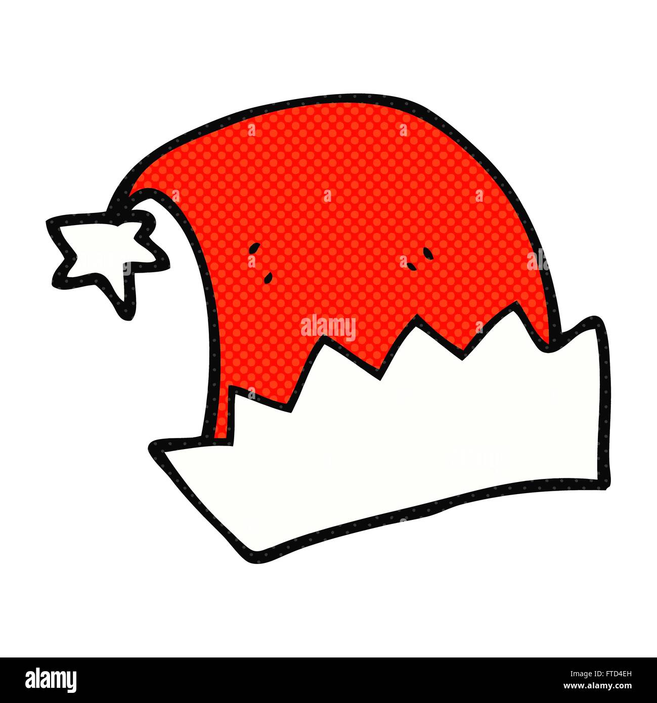 freehand drawn cartoon santa hat Stock Vector Image & Art - Alamy