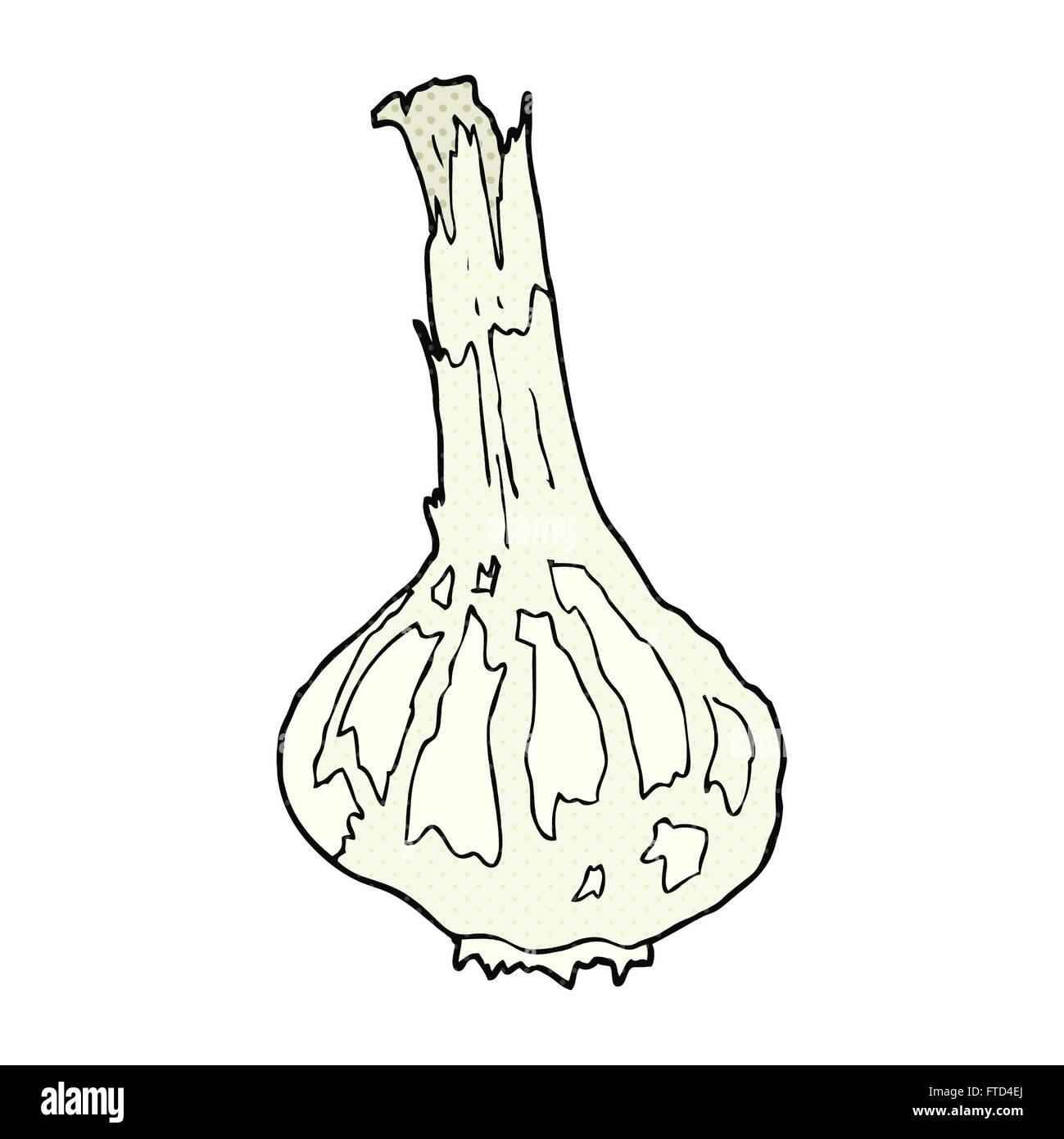 freehand drawn cartoon garlic Stock Vector Image & Art - Alamy