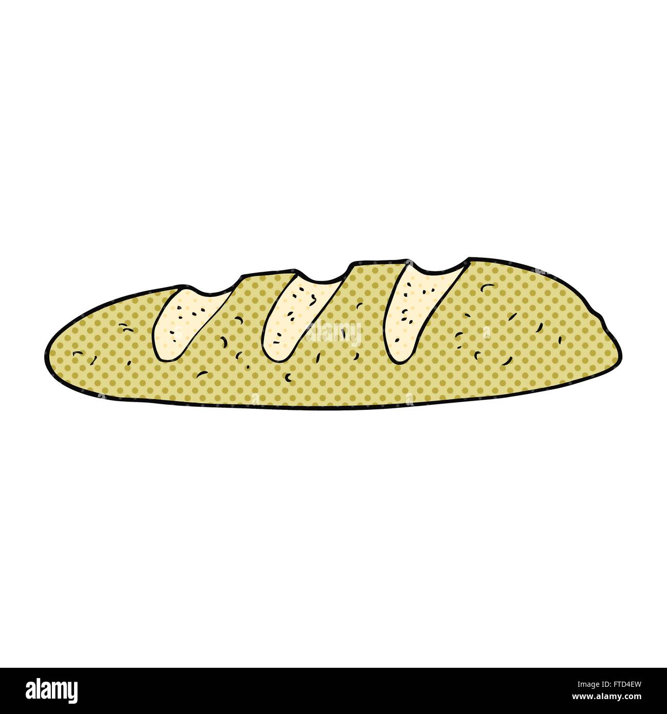 freehand drawn cartoon loaf of bread Stock Vector Image & Art - Alamy