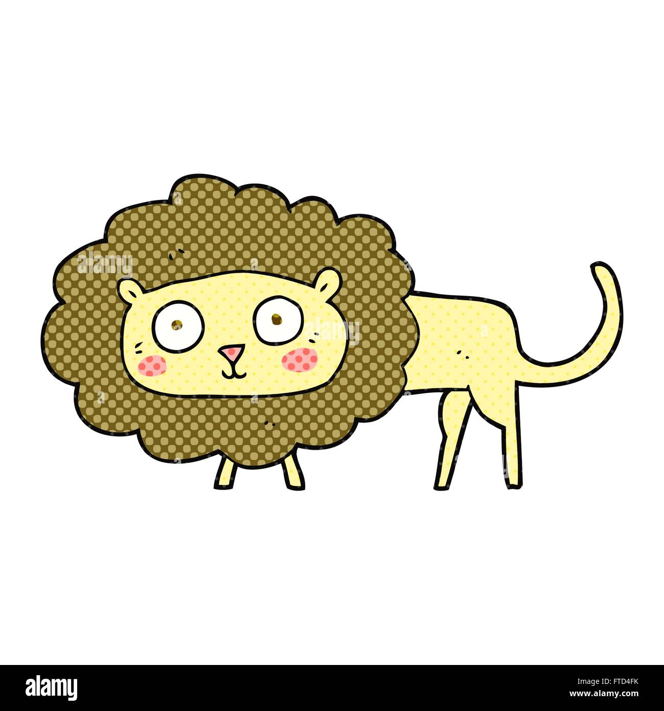 freehand drawn cartoon lion Stock Vector Image & Art - Alamy