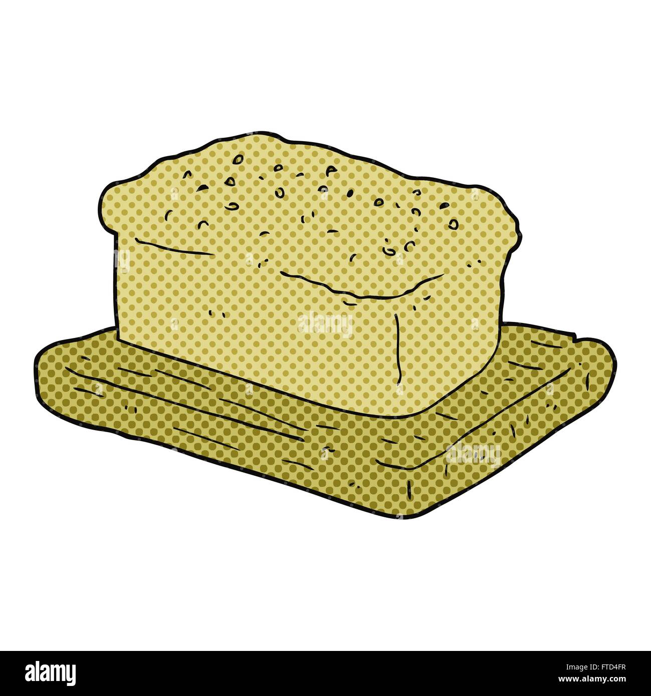 freehand drawn cartoon loaf of bread Stock Vector Image & Art - Alamy