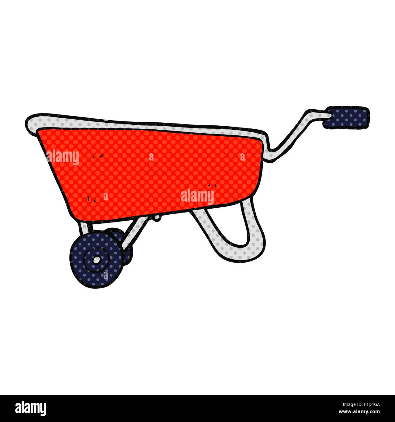 freehand drawn cartoon wheelbarrow Stock Vector Image & Art - Alamy