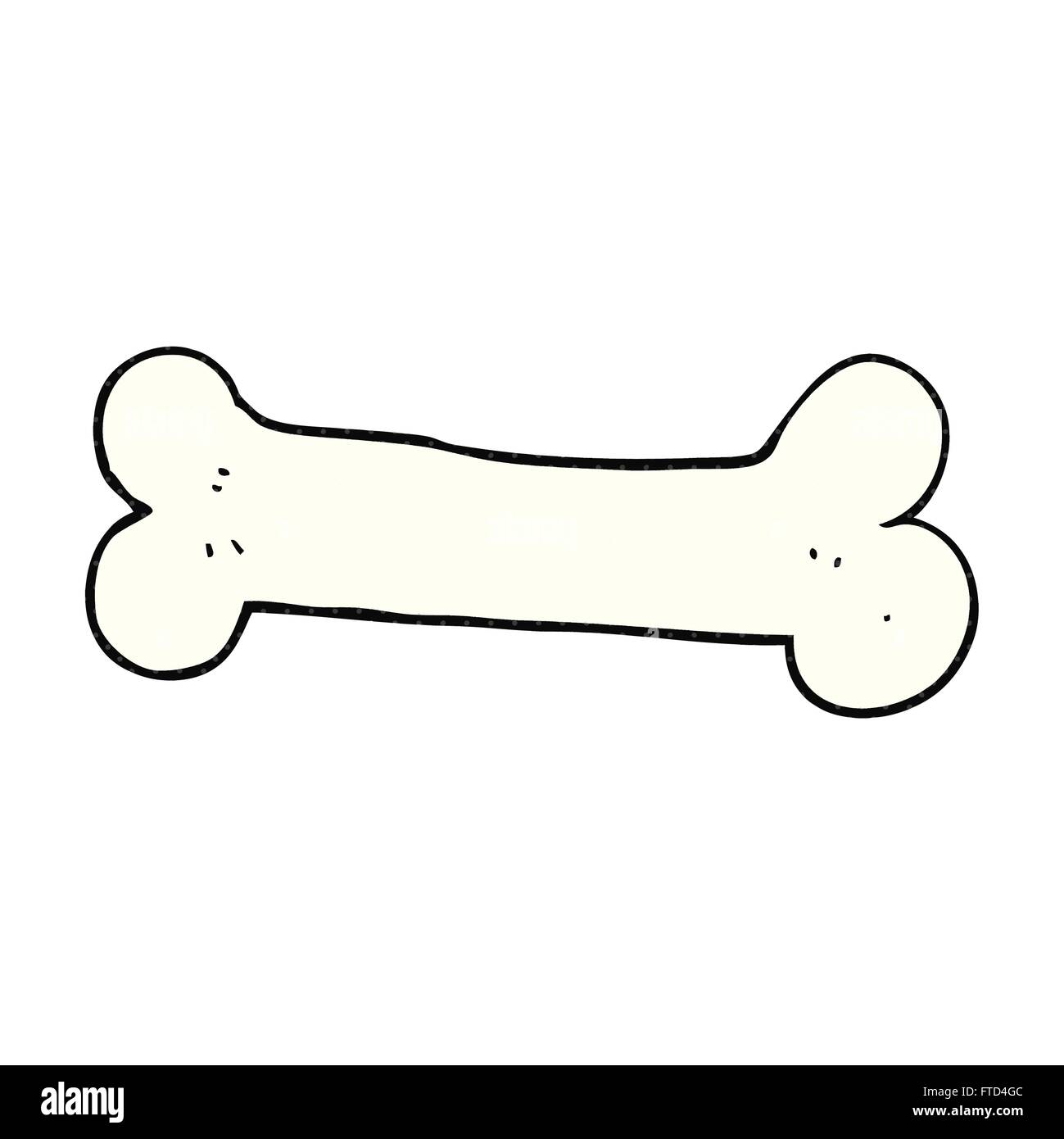 freehand drawn cartoon bone Stock Vector Image & Art - Alamy