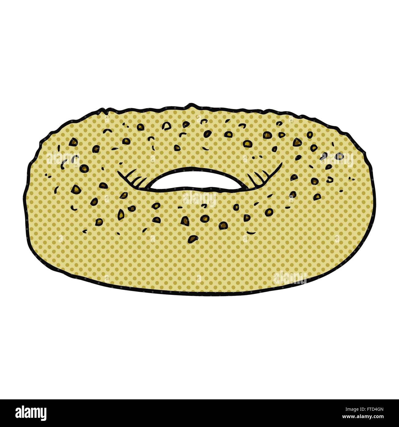 freehand drawn cartoon bagel Stock Vector Image & Art - Alamy