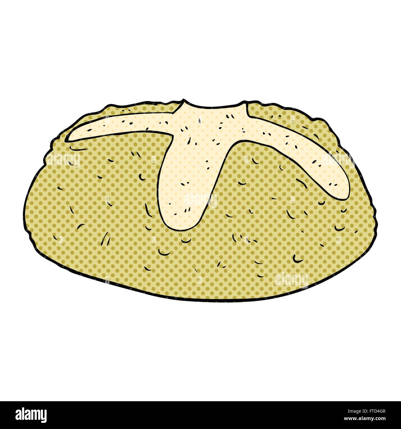 freehand drawn cartoon loaf of bread Stock Vector Image & Art - Alamy