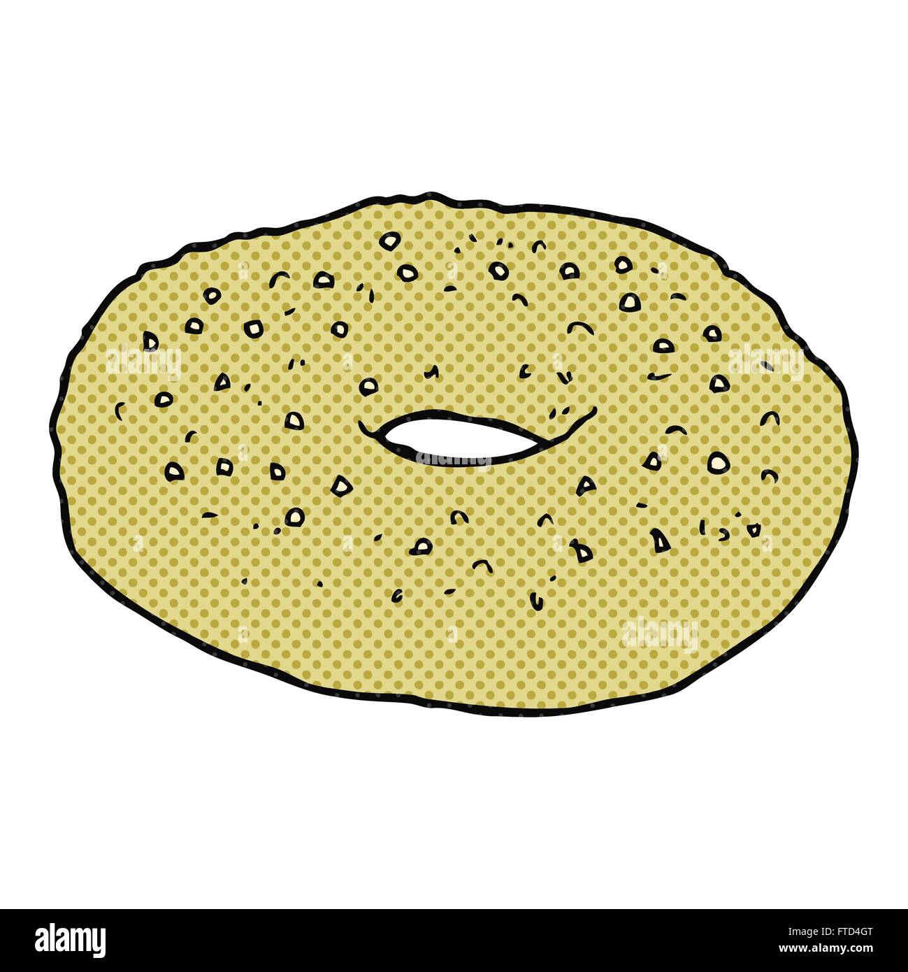freehand drawn cartoon bagel Stock Vector Image & Art - Alamy