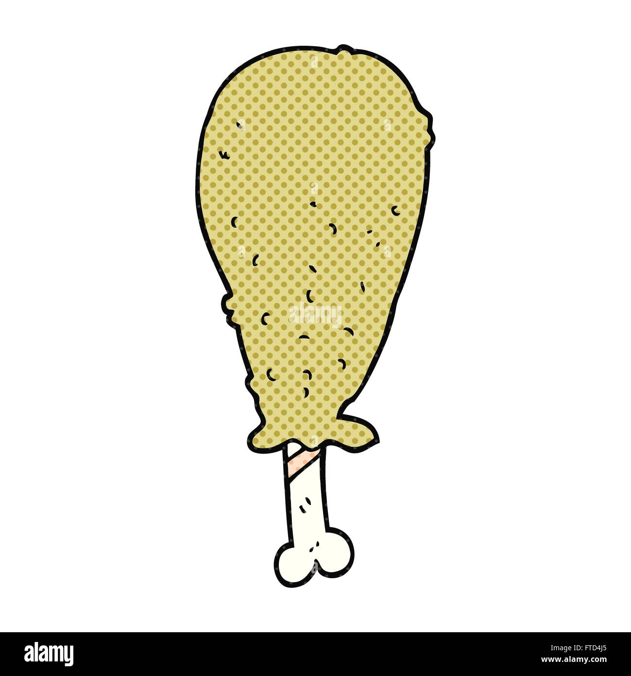 freehand drawn cartoon chicken leg Stock Vector Image & Art - Alamy