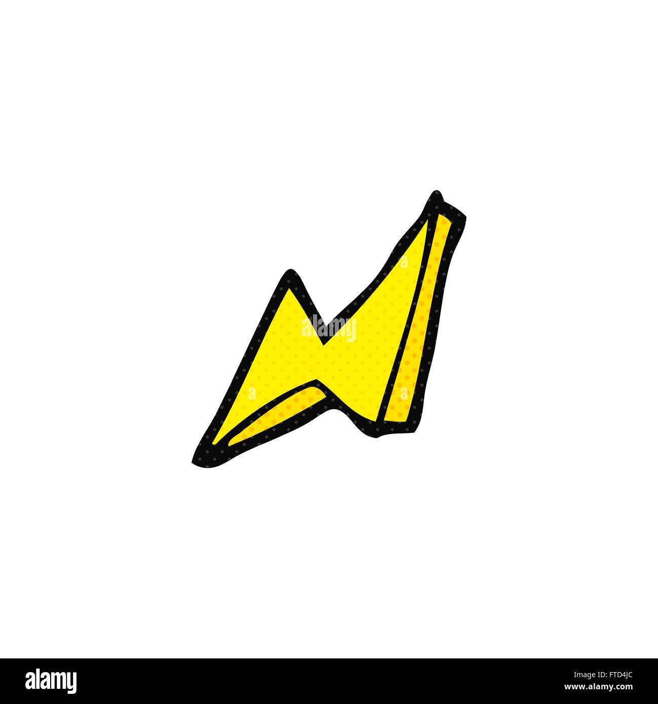 freehand drawn cartoon lightning bolt doodle Stock Vector Image & Art ...