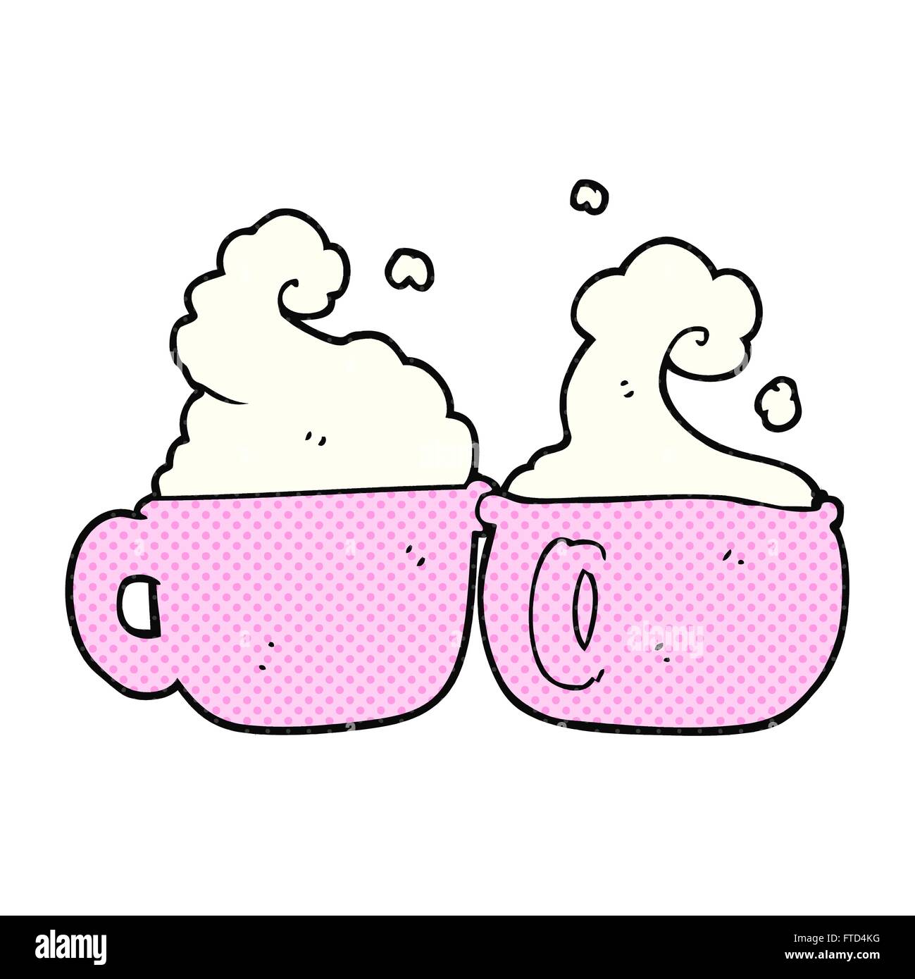 freehand drawn cartoon coffee cups Stock Vector Image & Art - Alamy