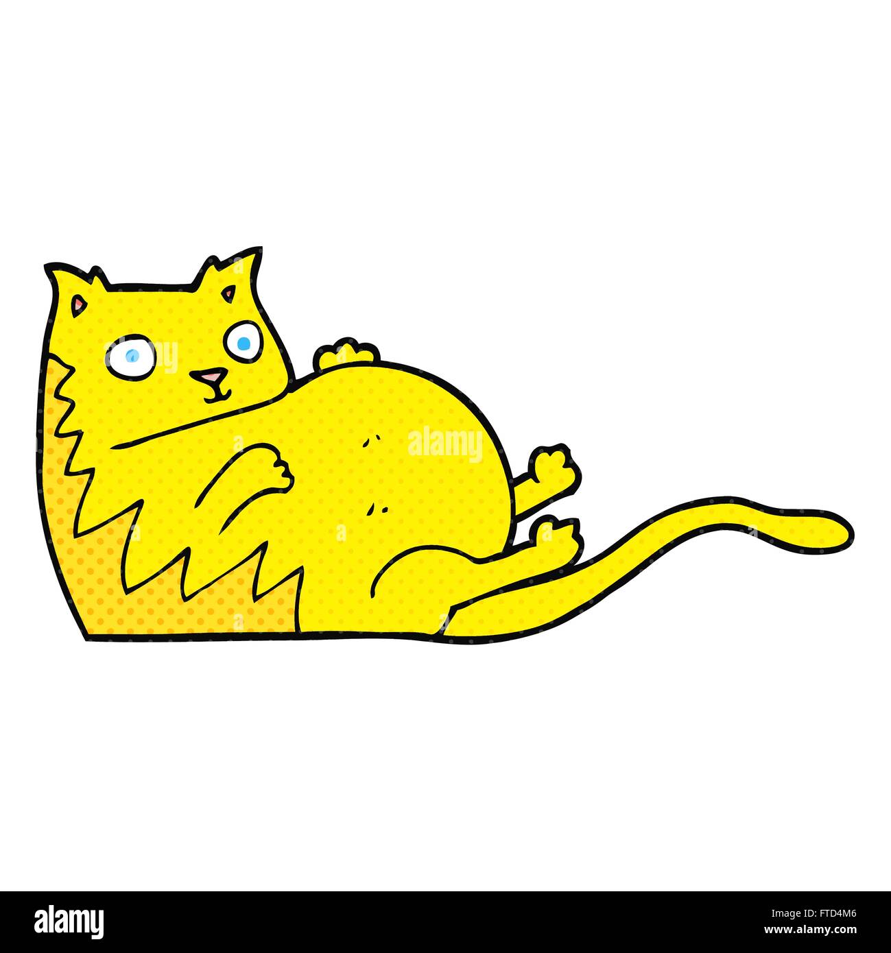 freehand drawn cartoon fat cat Stock Vector Image & Art - Alamy