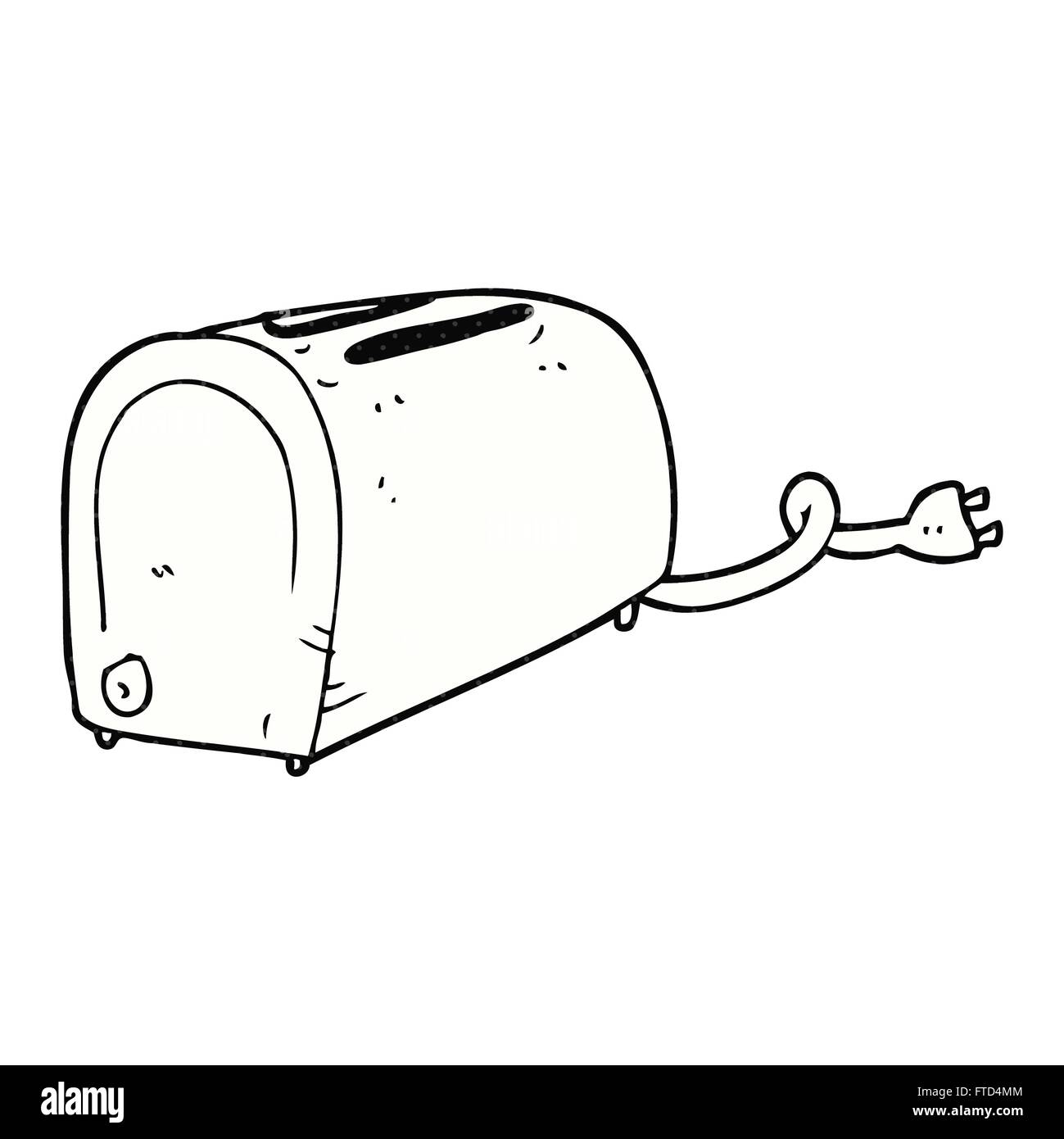freehand drawn cartoon toaster Stock Vector Image & Art - Alamy