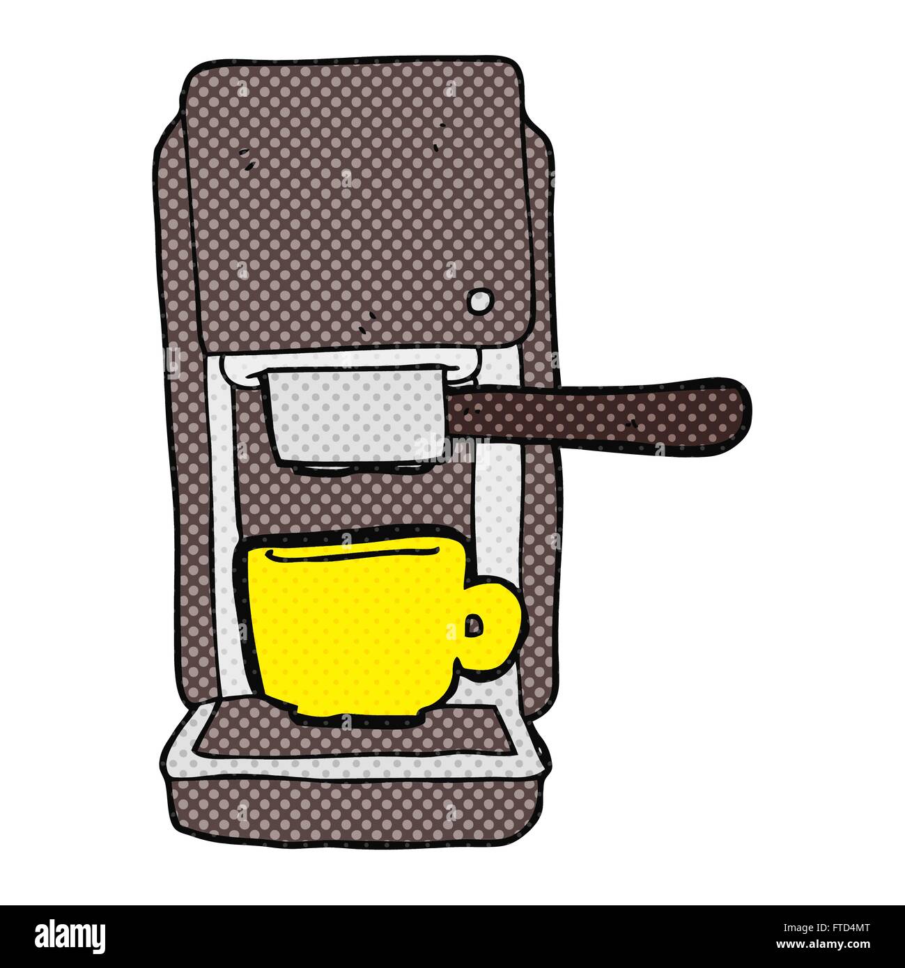 freehand drawn cartoon espresso maker Stock Vector Image & Art - Alamy