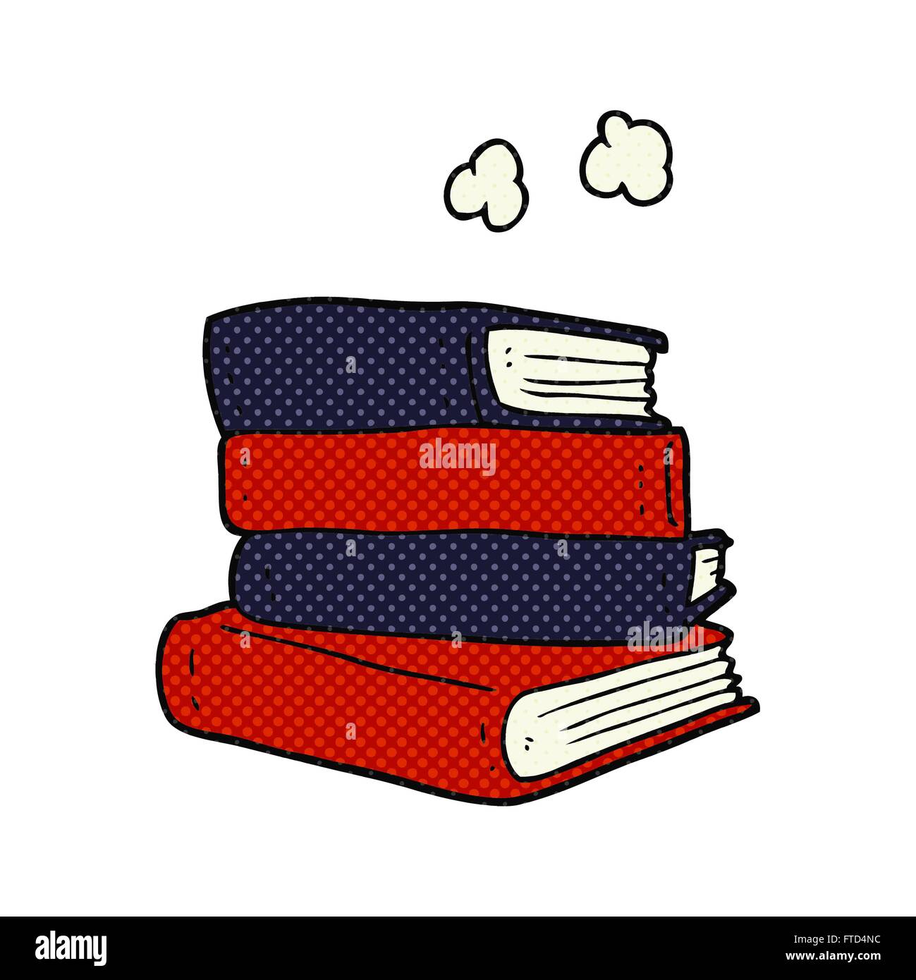 Freehand drawn cartoon stack books hi-res stock photography and images ...