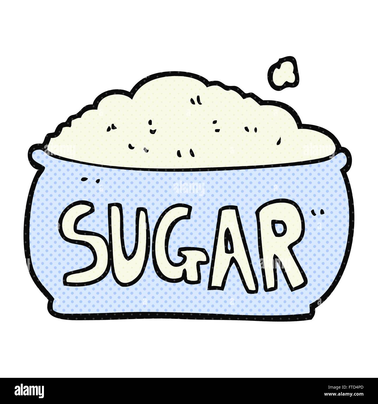 freehand drawn cartoon sugar bowl Stock Vector Image & Art - Alamy