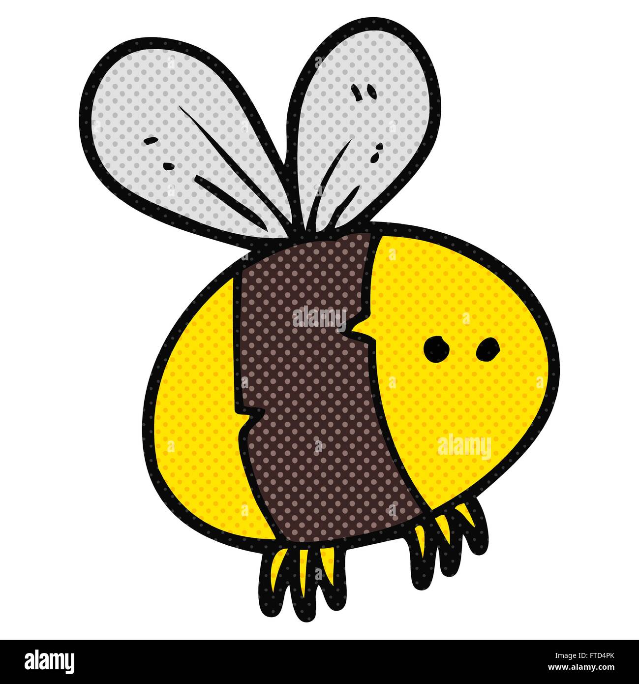 freehand drawn cartoon bee Stock Vector Image & Art - Alamy