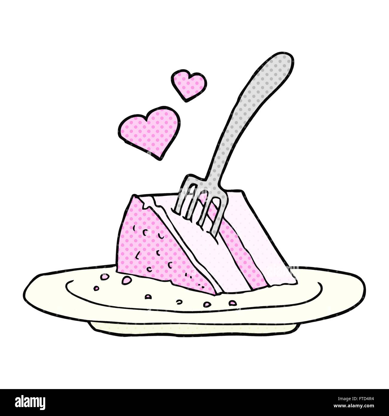 freehand drawn cartoon lovely cake Stock Vector Image & Art - Alamy