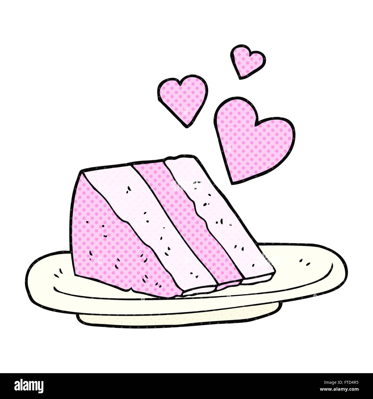 freehand drawn cartoon lovely cake Stock Vector Image & Art - Alamy