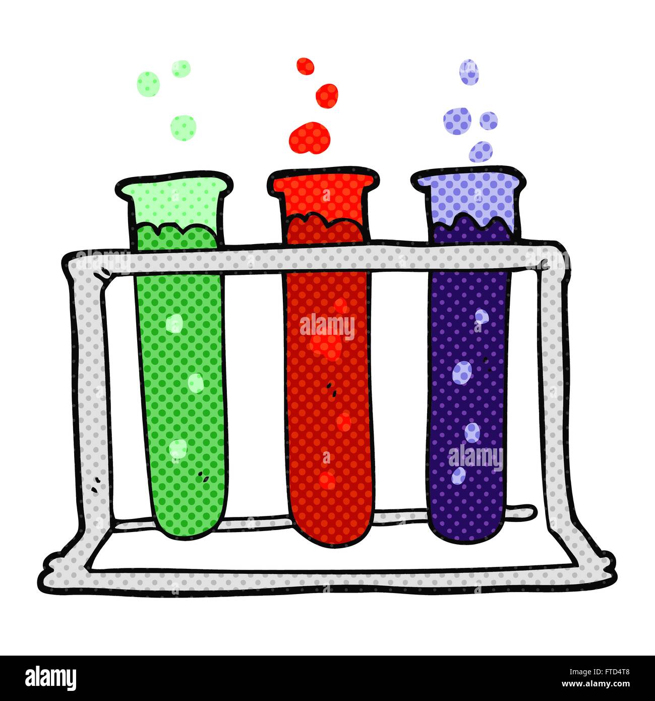 freehand drawn cartoon rack of test tubes Stock Vector Image & Art - Alamy