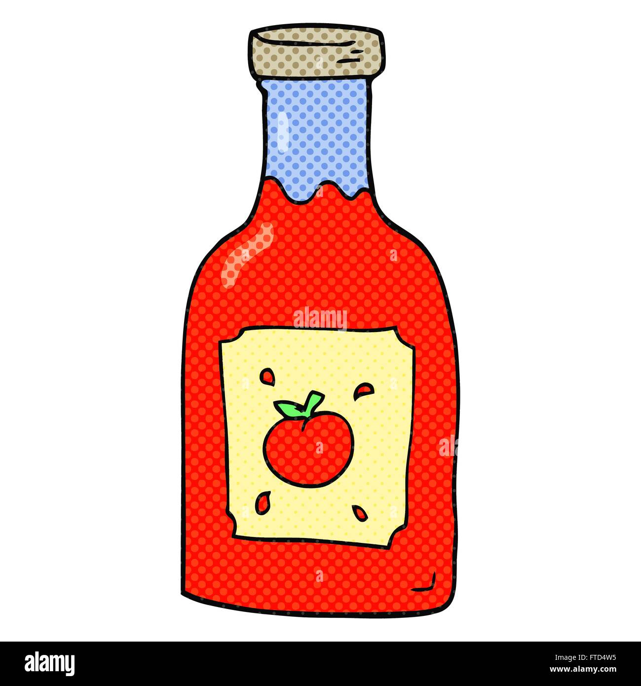 freehand drawn cartoon ketchup Stock Vector Image & Art - Alamy