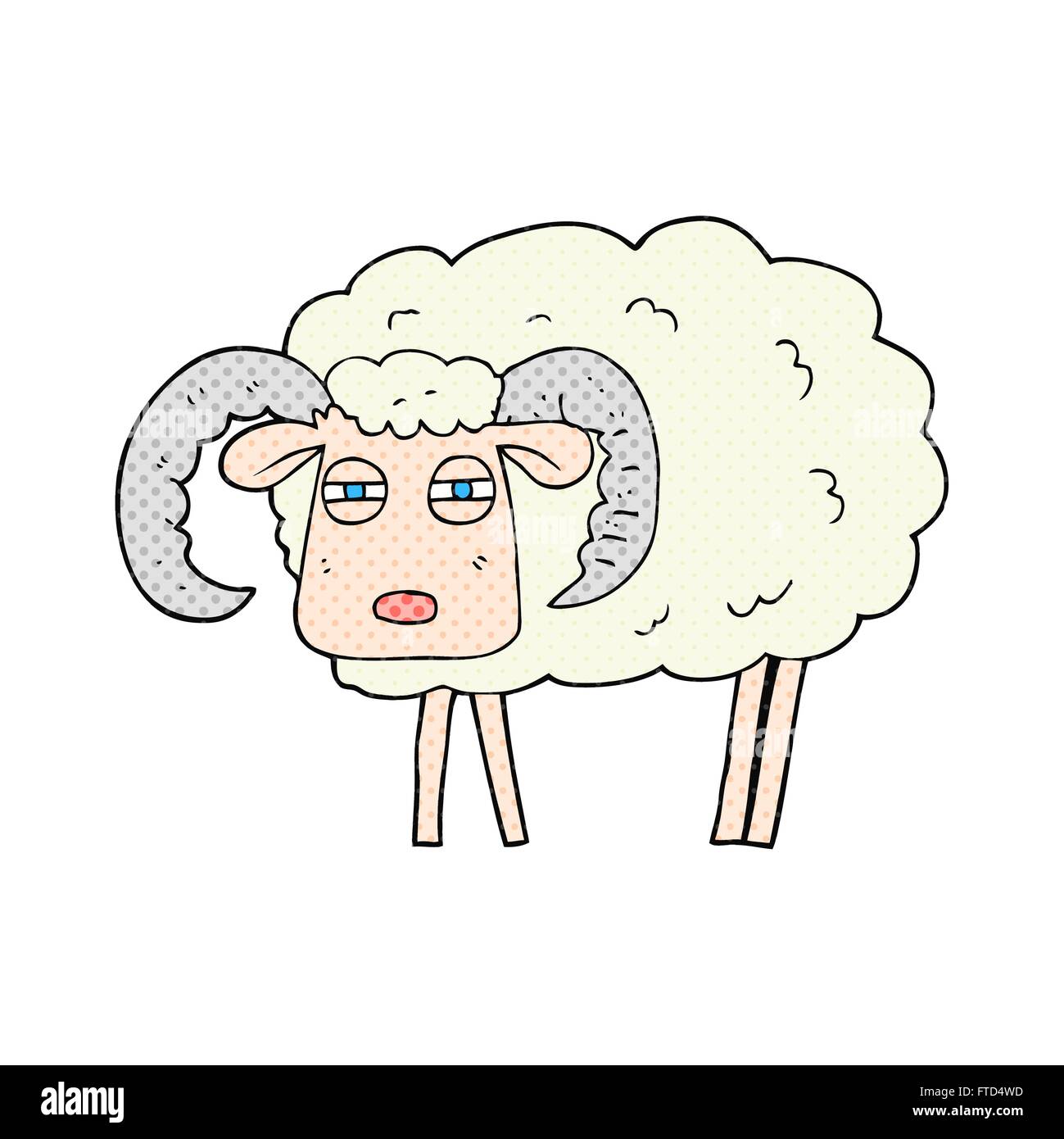 freehand drawn cartoon ram Stock Vector Image & Art - Alamy