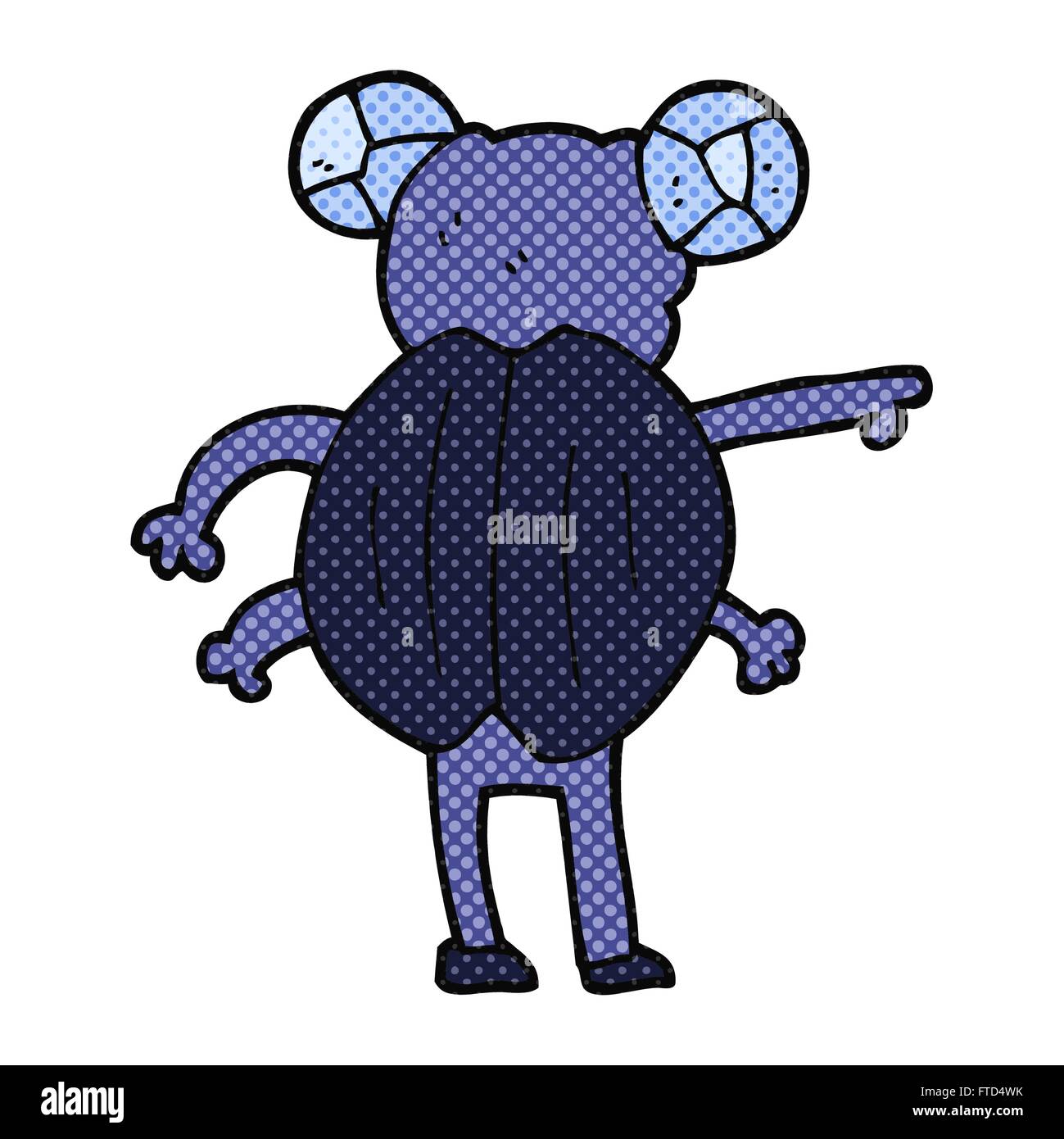 freehand drawn cartoon pointing insect Stock Vector Image & Art - Alamy