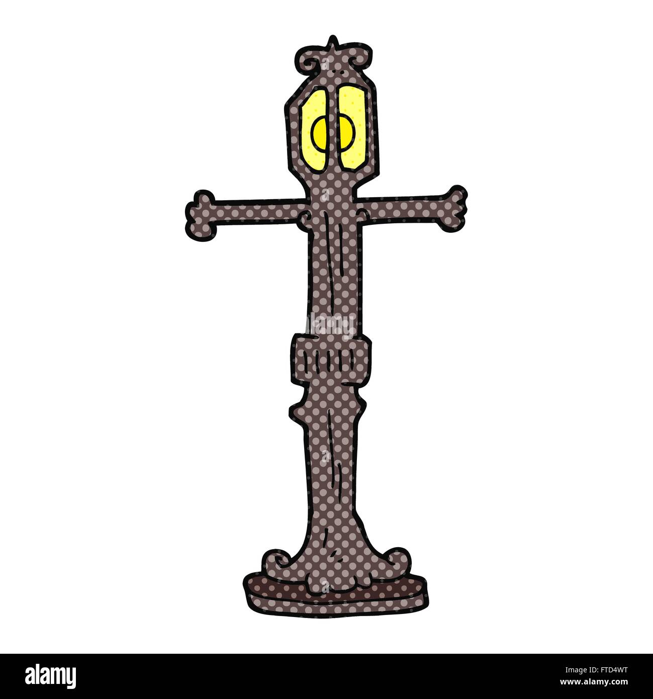 freehand drawn cartoon street lamp Stock Vector Image & Art - Alamy