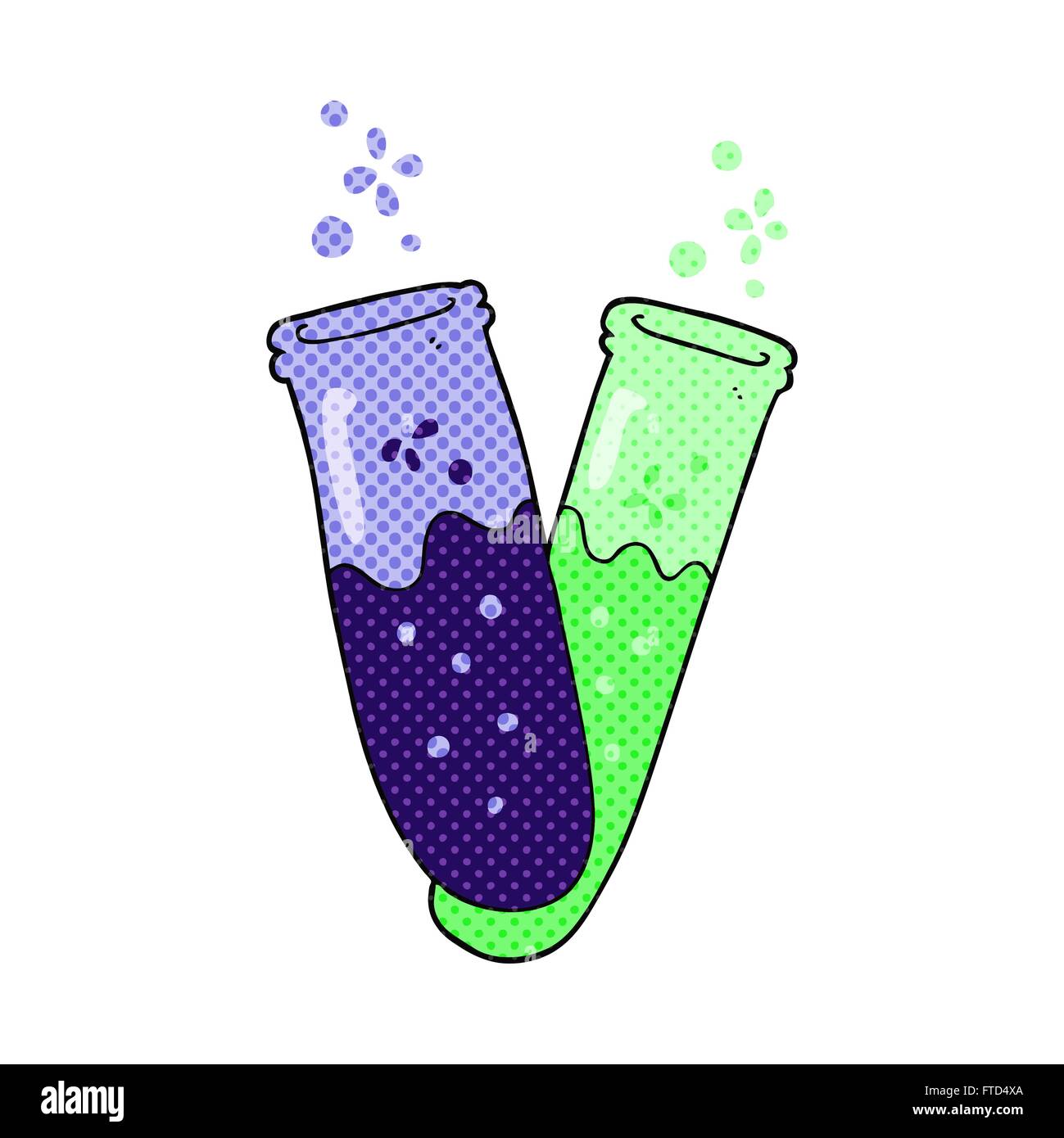 freehand drawn cartoon chemicals in test tubes Stock Vector Image & Art ...