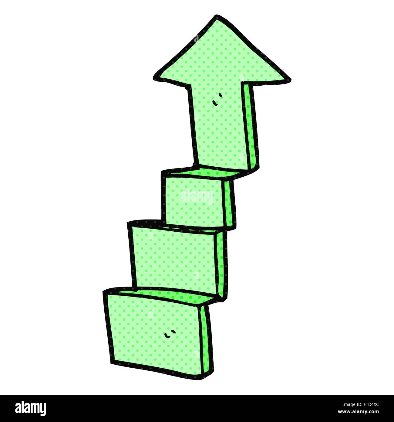 freehand drawn cartoon stepping up arrow Stock Vector Image & Art - Alamy