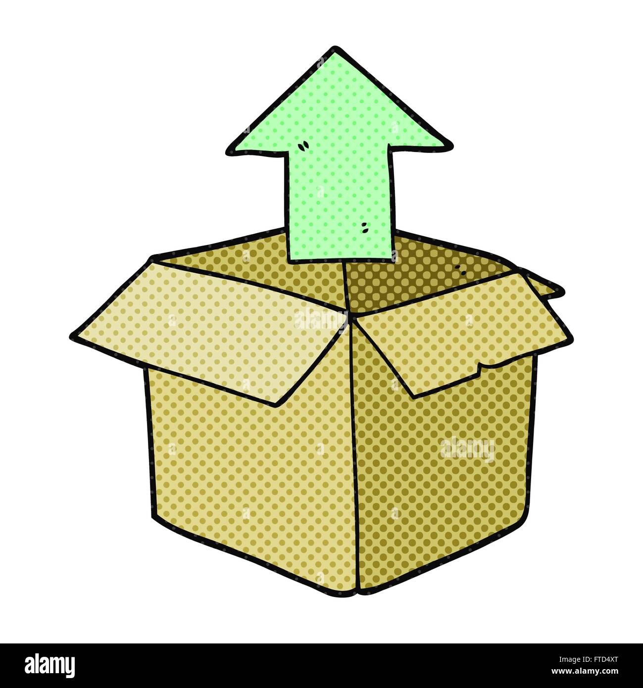 freehand drawn cartoon unpacking a box Stock Vector Image & Art - Alamy