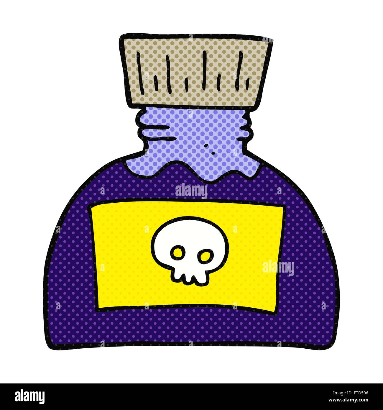 freehand drawn cartoon poison Stock Vector Image & Art - Alamy