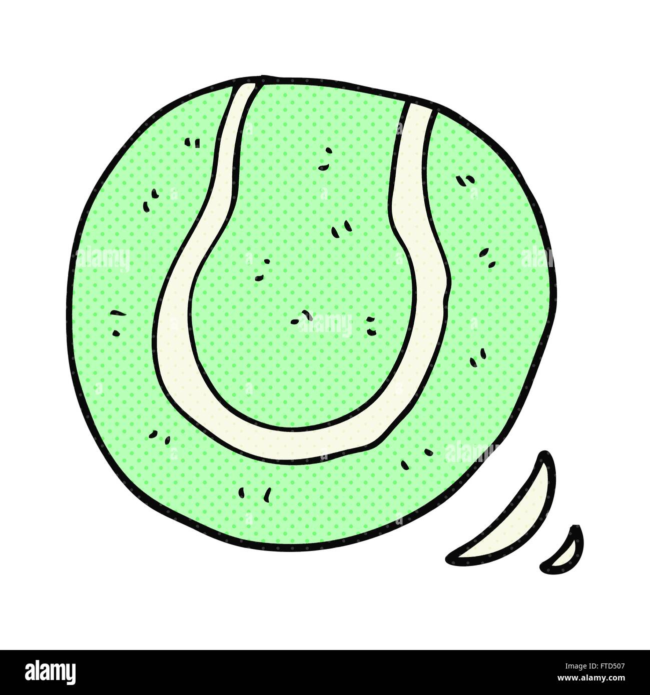 freehand drawn cartoon tennis ball Stock Vector Image & Art - Alamy