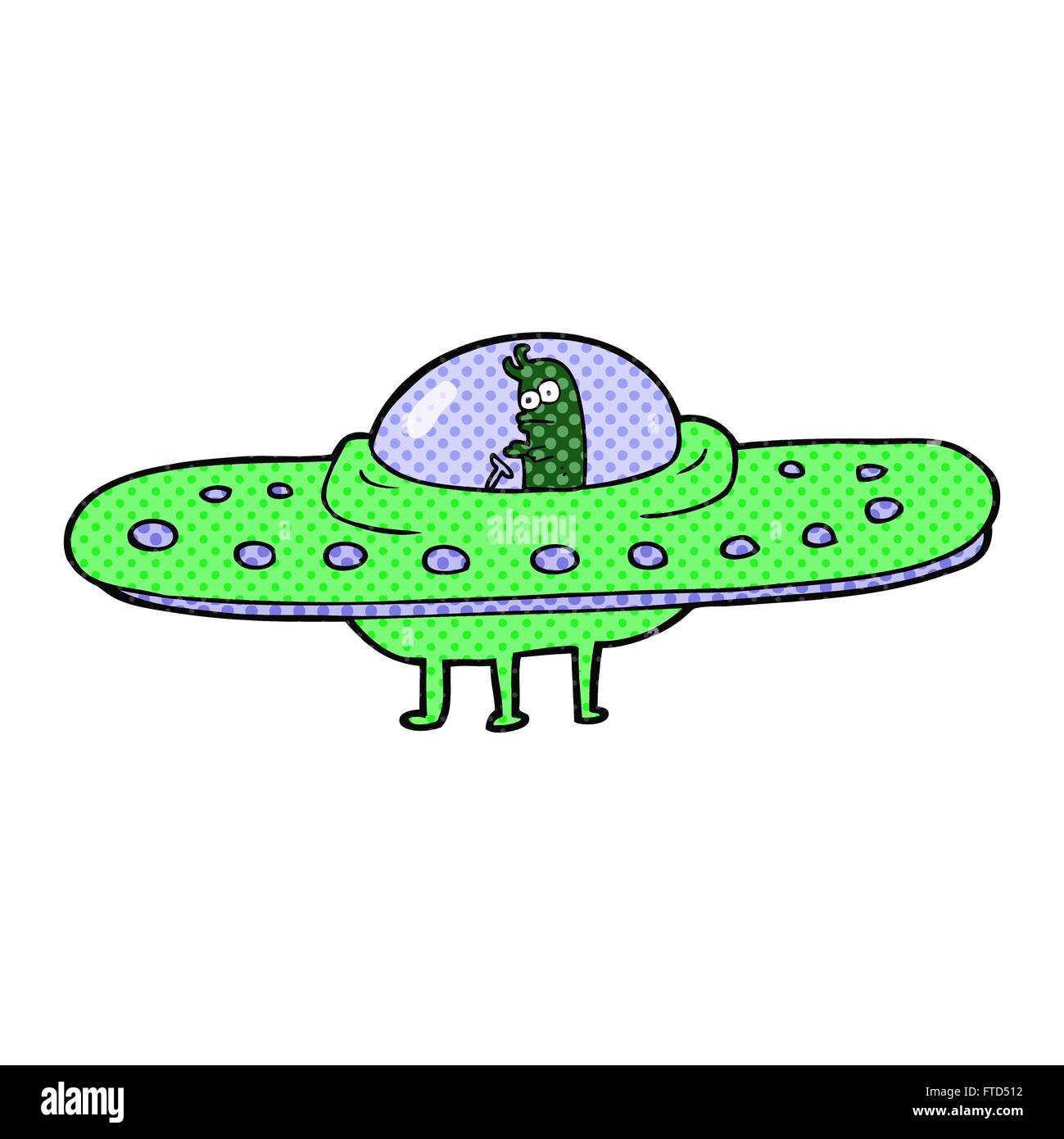 freehand drawn cartoon ufo Stock Vector Image & Art - Alamy