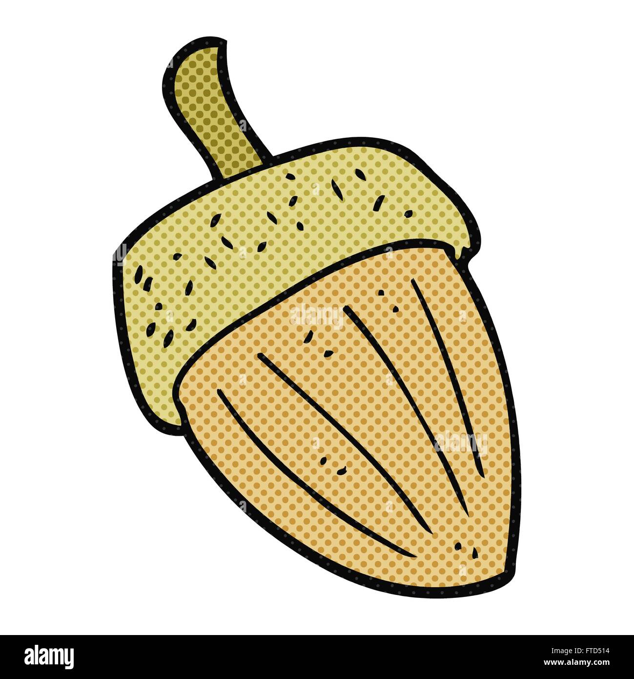 freehand drawn cartoon acorn Stock Vector Image & Art - Alamy