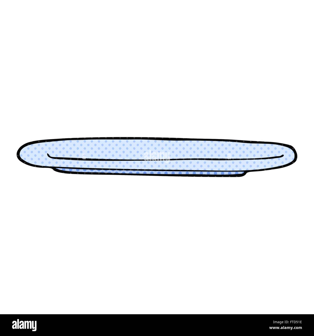 freehand drawn cartoon empty plate Stock Vector Image & Art - Alamy