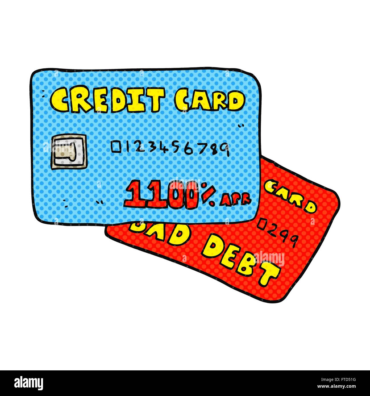 freehand drawn cartoon credit cards Stock Vector Image & Art - Alamy