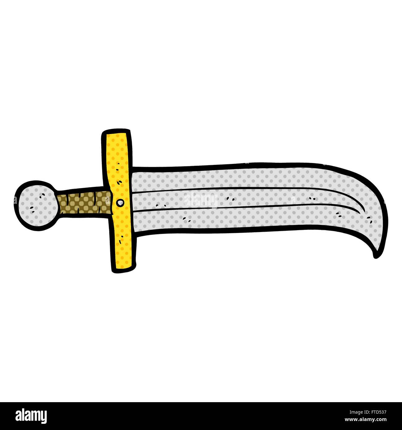 Freehand drawn cartoon hand sword hi-res stock photography and images ...