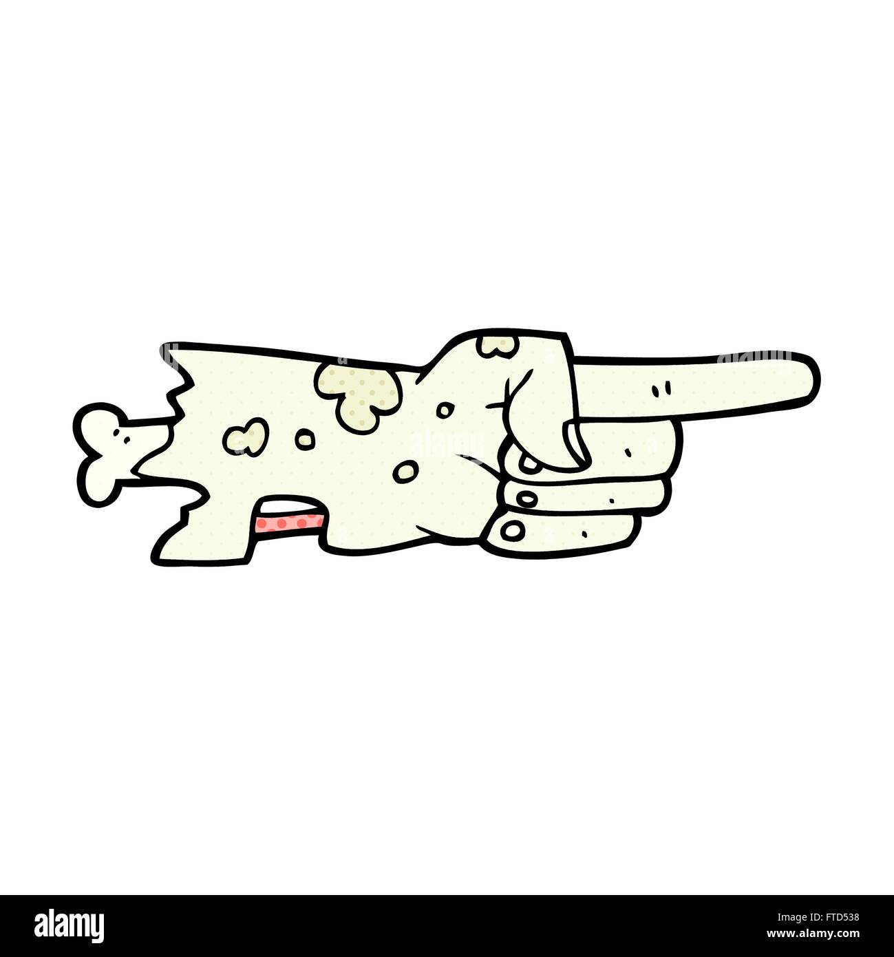 freehand drawn cartoon pointing zombie hand Stock Vector Image & Art ...