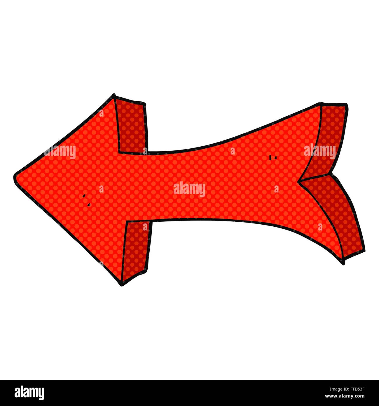 freehand drawn cartoon pointing arrow Stock Vector Image & Art - Alamy