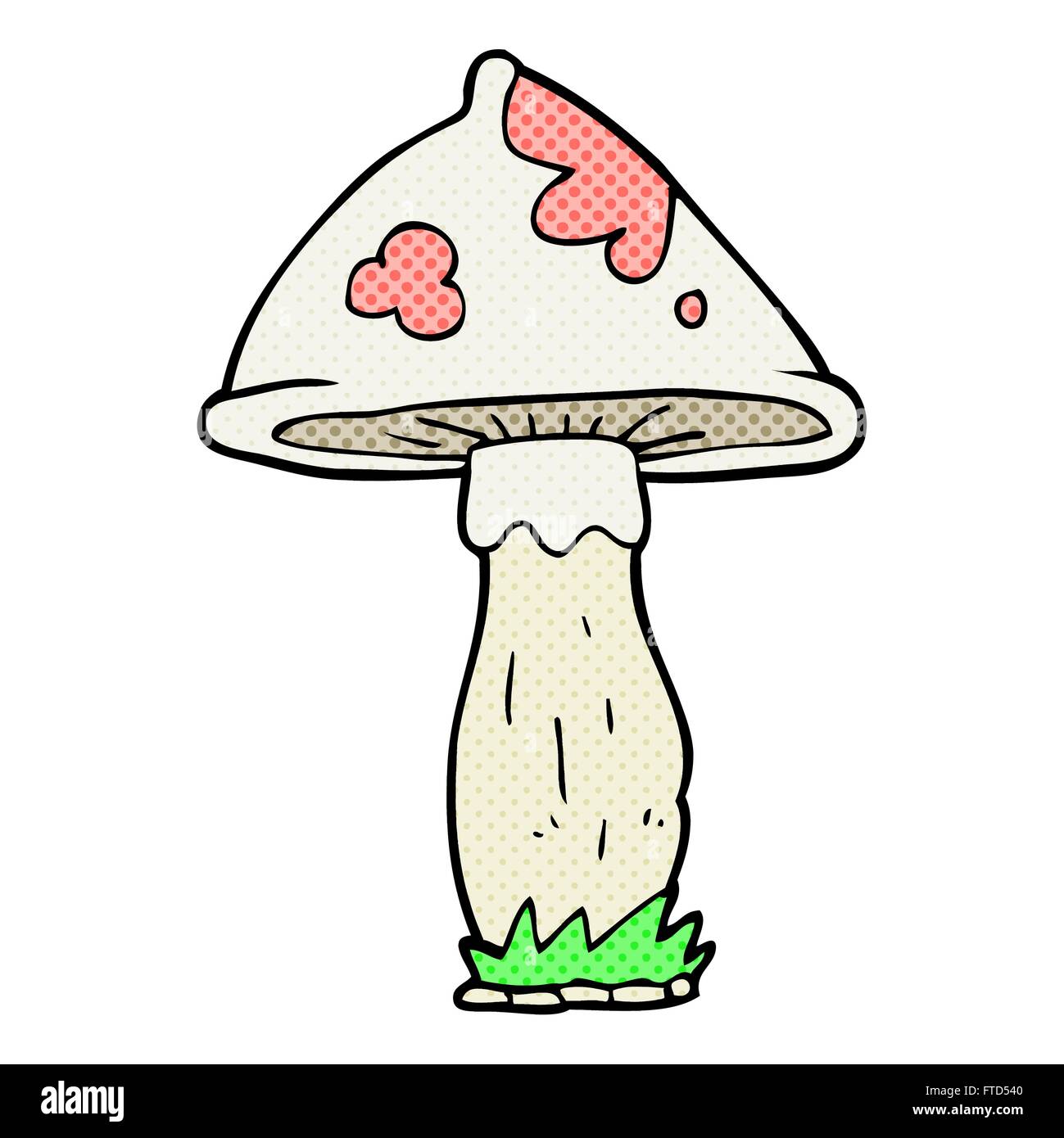 freehand drawn cartoon mushroom Stock Vector Image & Art - Alamy