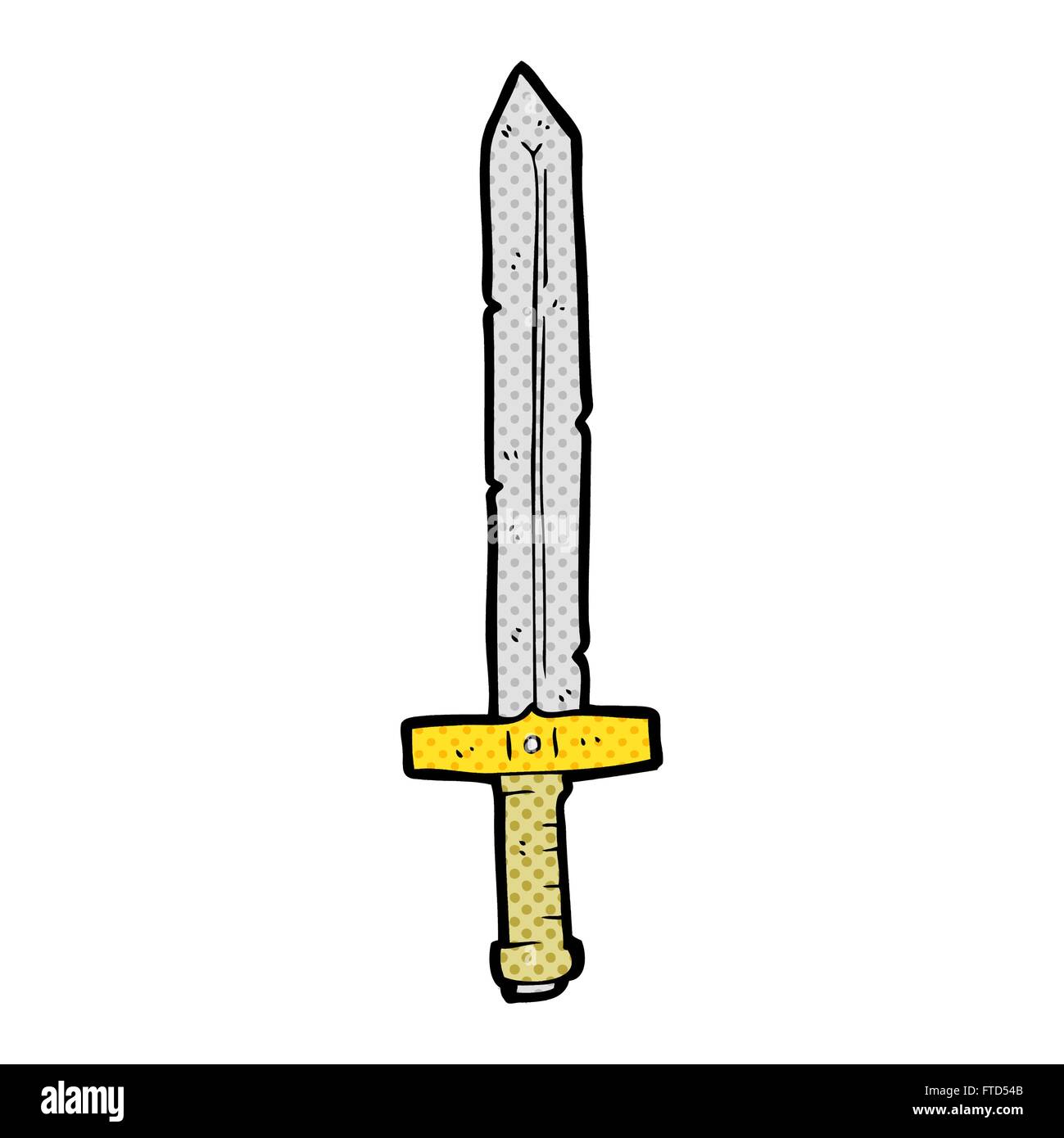 Freehand drawn cartoon hand sword hi-res stock photography and images ...