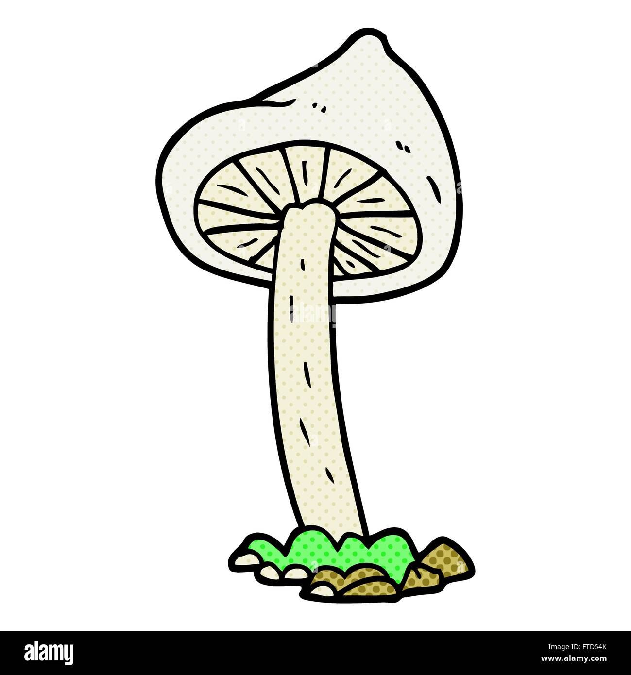 freehand drawn cartoon mushroom Stock Vector Image & Art - Alamy