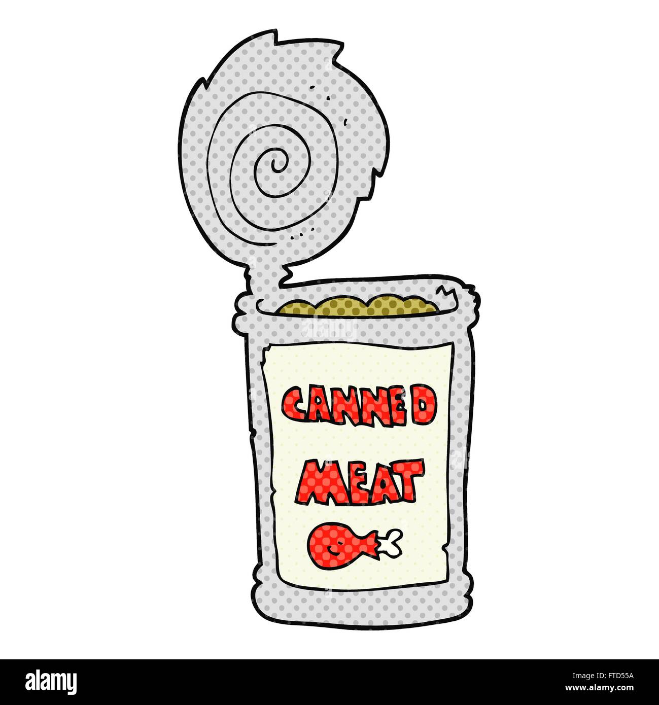 freehand drawn cartoon canned meat Stock Vector Image & Art - Alamy