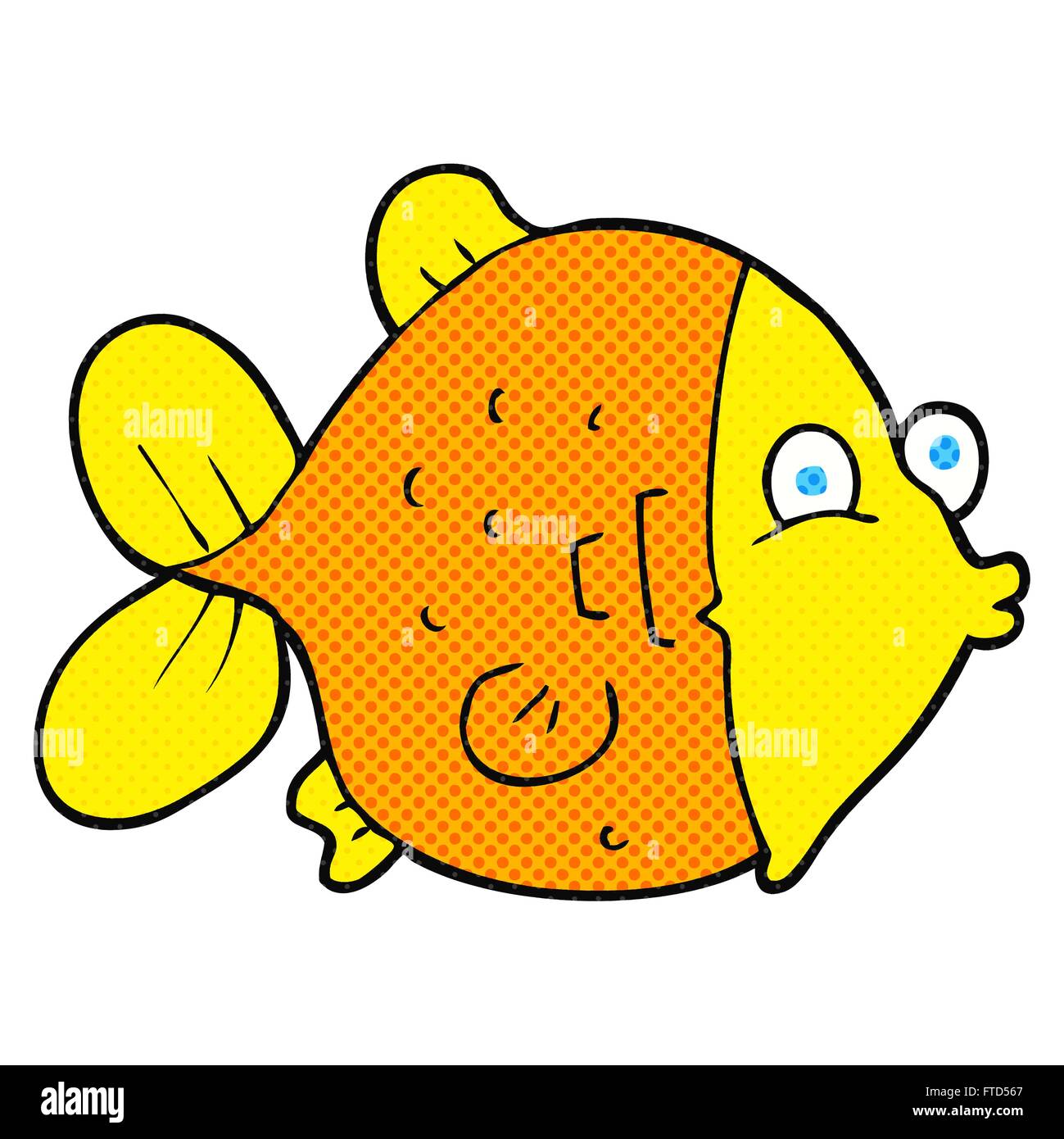 freehand drawn cartoon funny fish Stock Vector Image & Art - Alamy