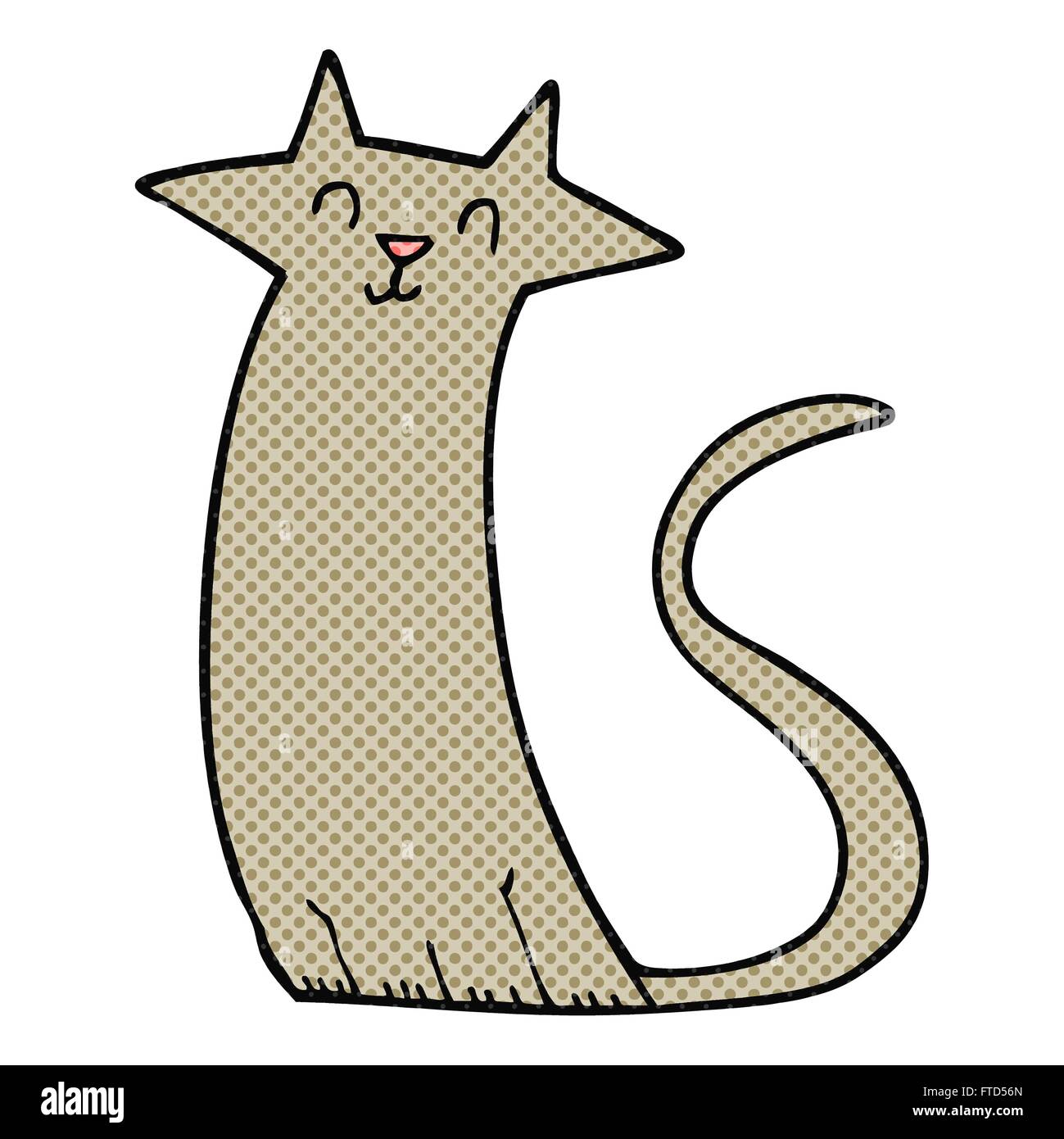 freehand drawn cartoon cat Stock Vector Image & Art - Alamy