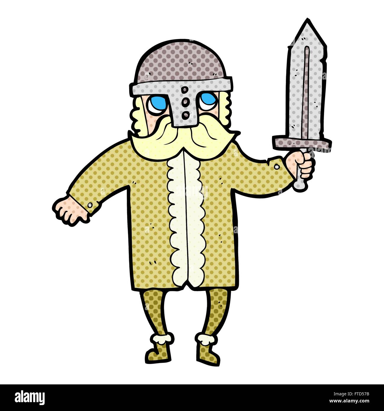 freehand drawn cartoon saxon warrior Stock Vector Image & Art - Alamy