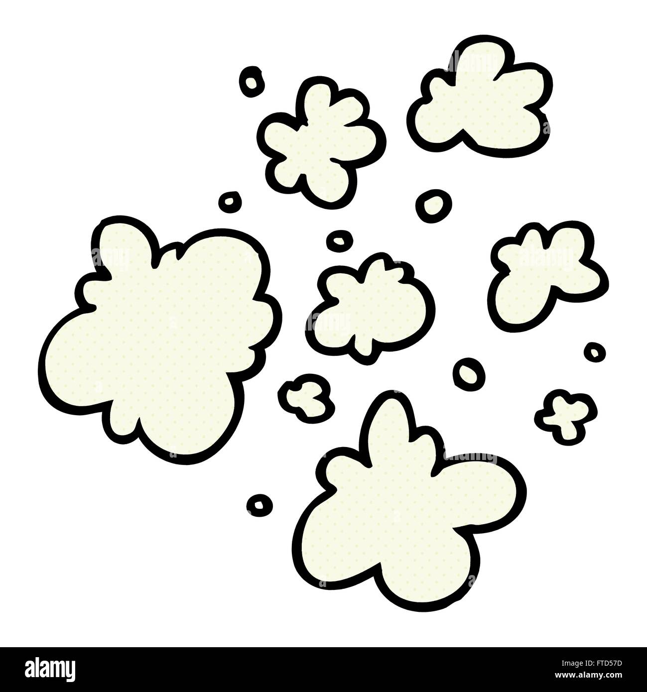 freehand drawn cartoon decorative smoke puff elements Stock Vector ...