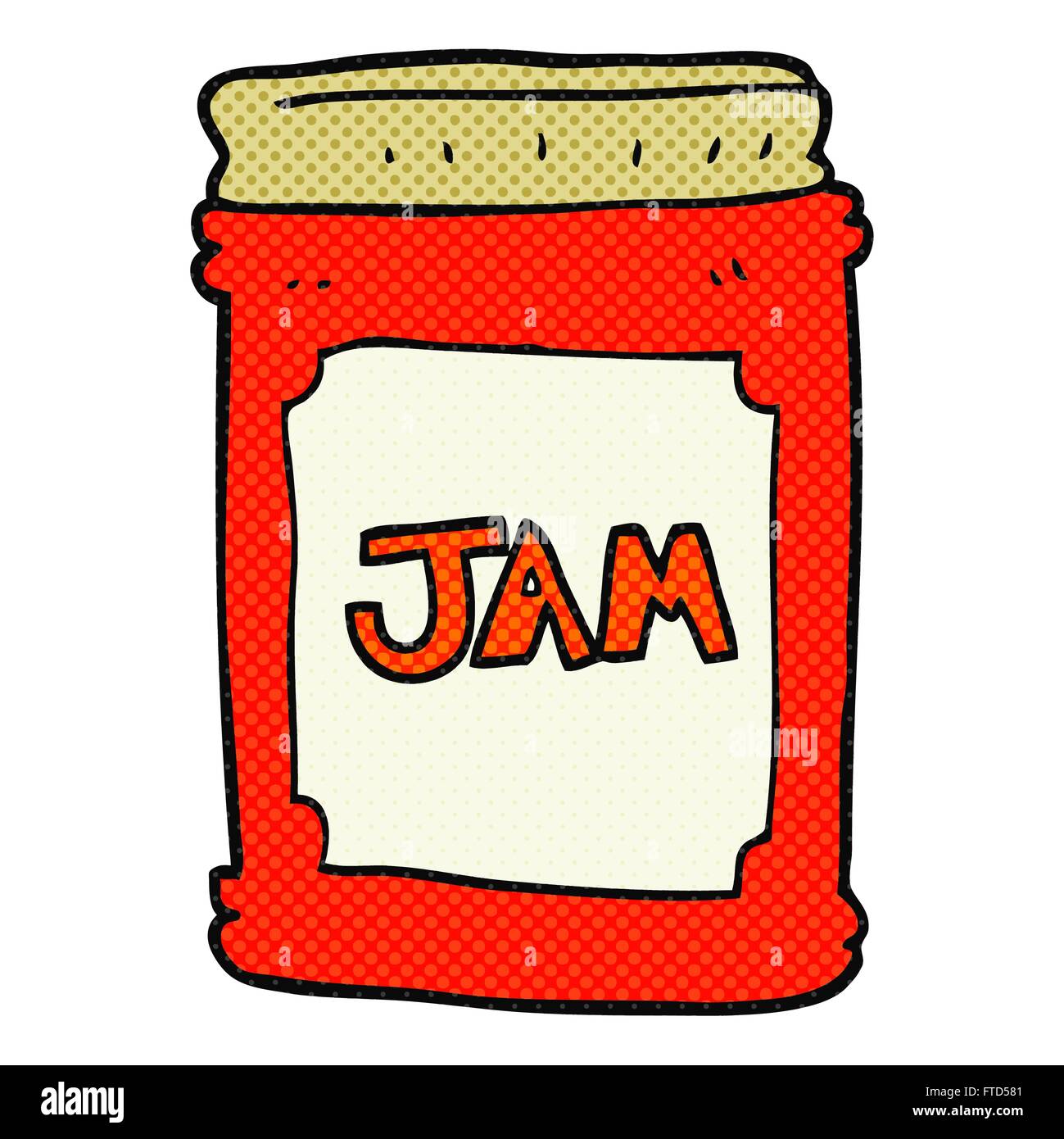 Freehand drawn cartoon jam jar Cut Out Stock Images & Pictures - Alamy