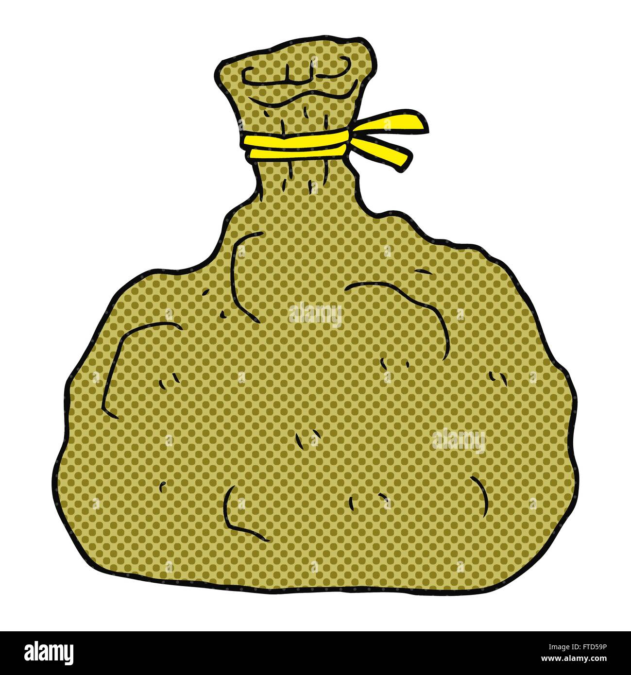 freehand drawn cartoon tied sack Stock Vector Image & Art - Alamy