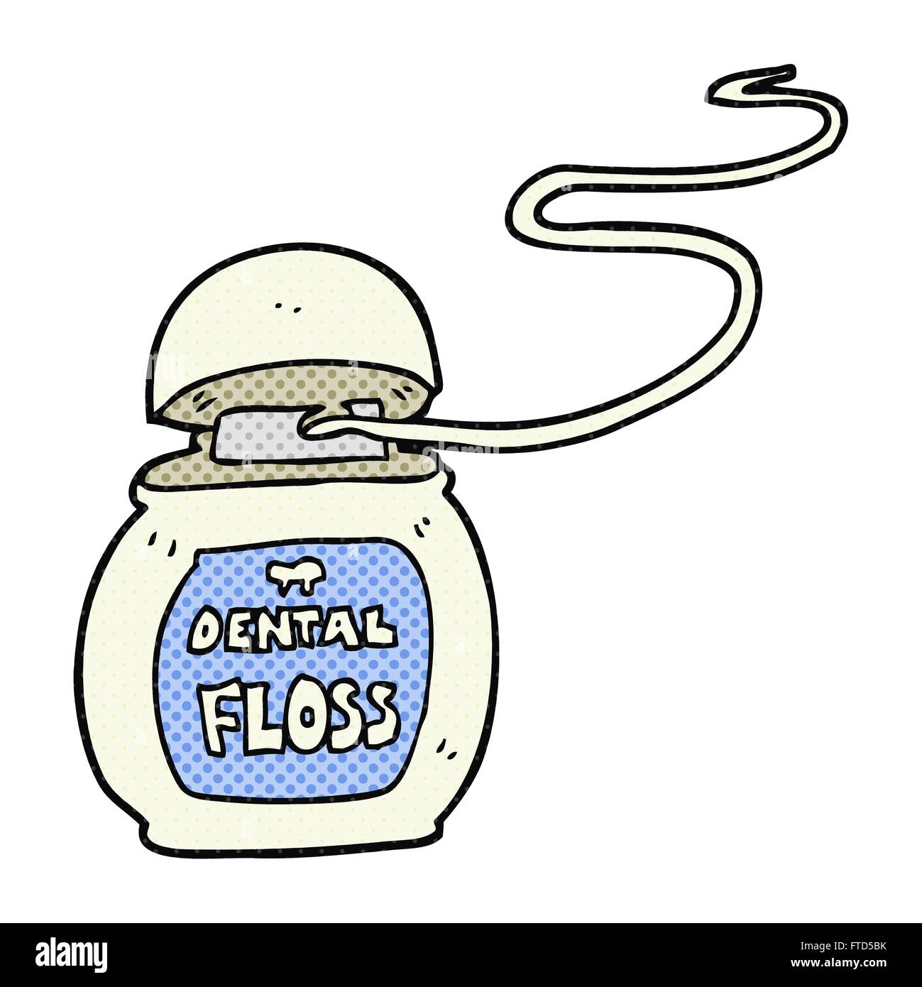 freehand drawn cartoon dental floss Stock Vector Image & Art - Alamy